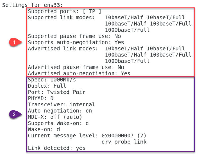 Der Befehl ethtool | Linux Prof. Hellberg EDV-Beratung